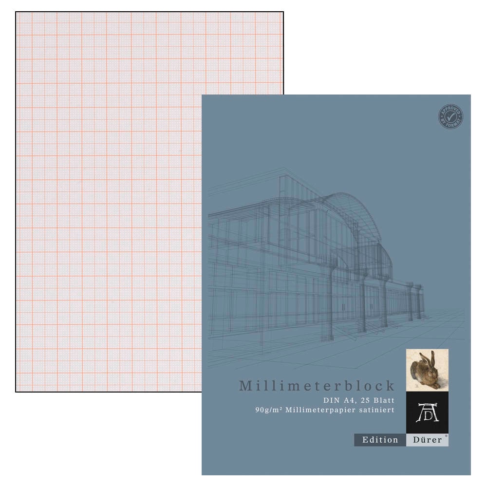Edition Dürer Millimeterblock DIN A4 Millimeter, 1 Block | office discount