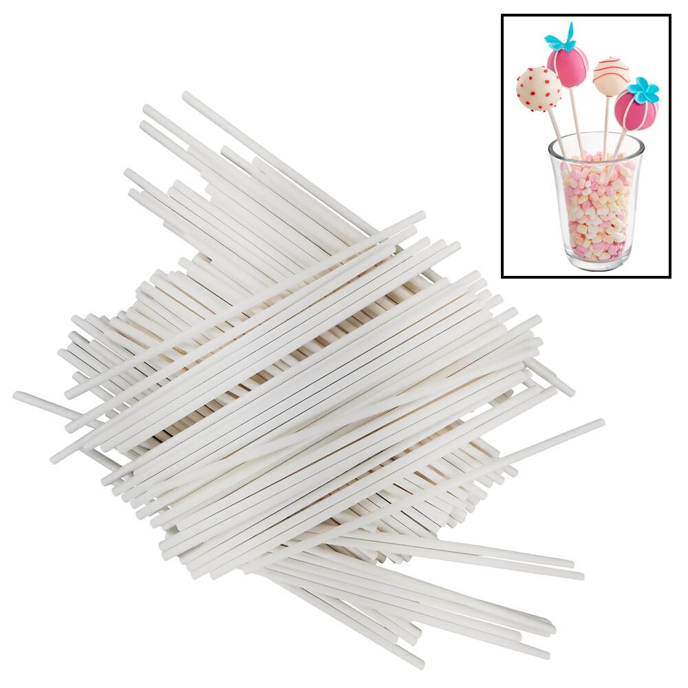 LURCH Stiele für Cake-Pops Flexiform, Papier weiß, 100 St. | office ...