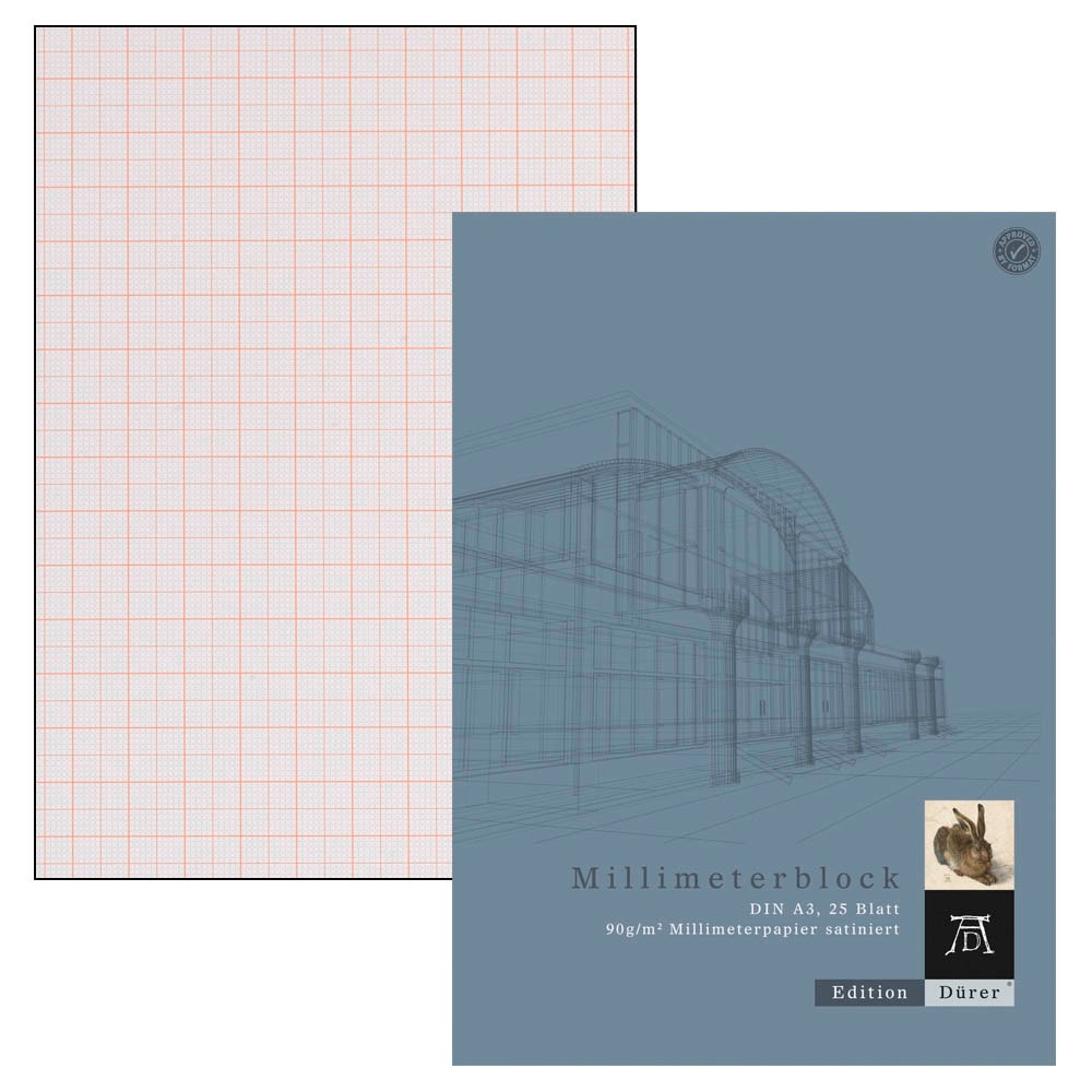 Edition Dürer Millimeterblock DIN A3 Millimeter, 1 Block | office discount