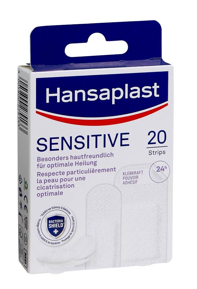Hansaplast Pflaster SENSITIVE 46041 weiß, 20 St. | office discount