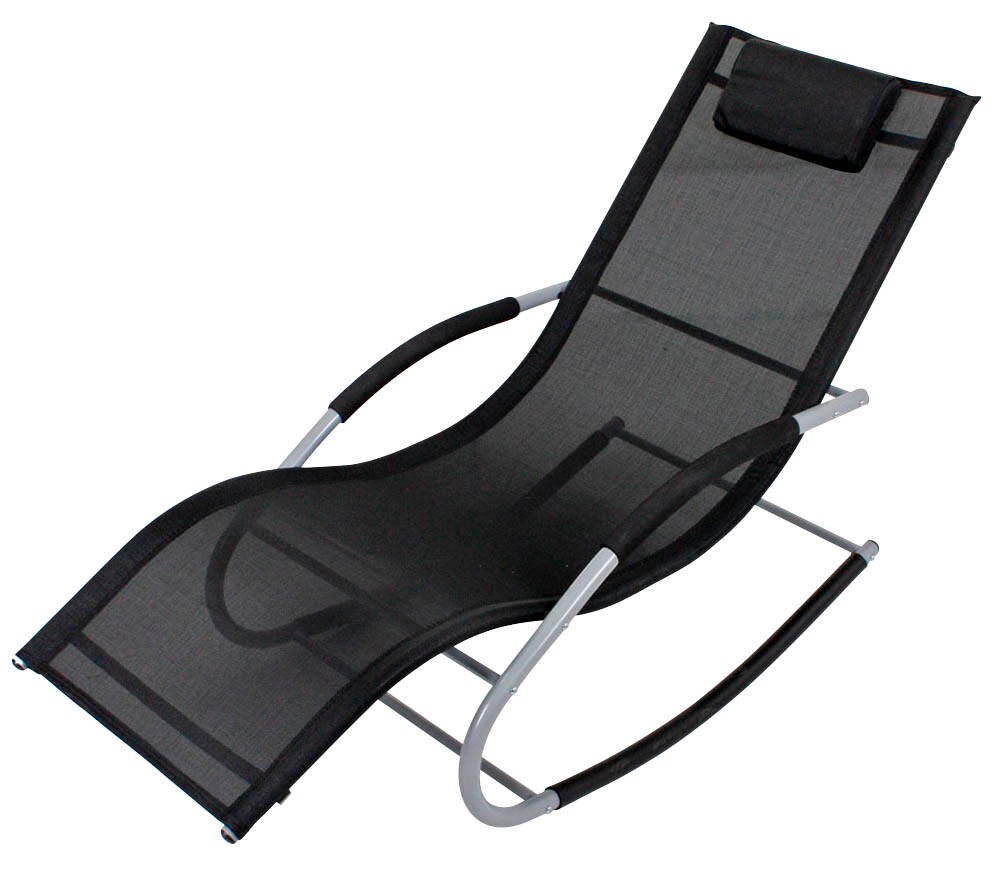 Garden Pleasure Sonnenliege Naxos schwarz Stahl | office discount