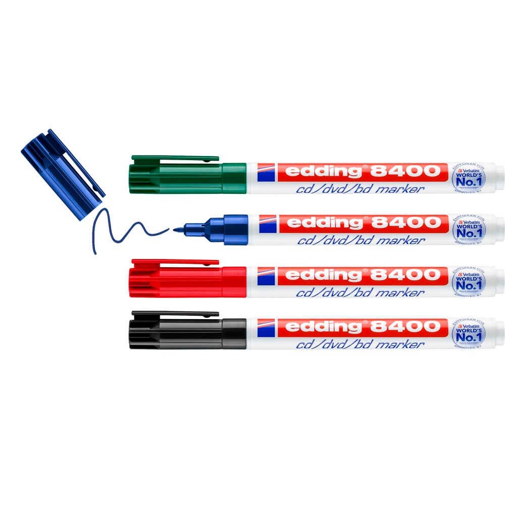 edding 8400 CD-Marker farbsortiert 0,5 - 1,0 mm, 4 St. | office discount