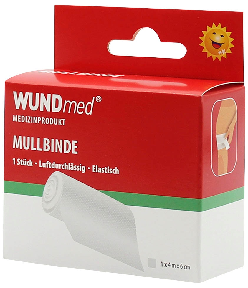 WUNDmed® Mullbinde 02-103 weiß 6,0 cm x 4,0 m, 1 St. | office discount