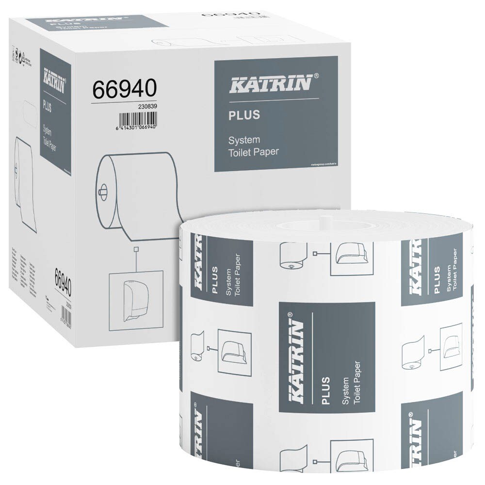 KATRIN Jumbo-Toilettenpapier PLUS System 2-lagig, 36 Rollen | office ...