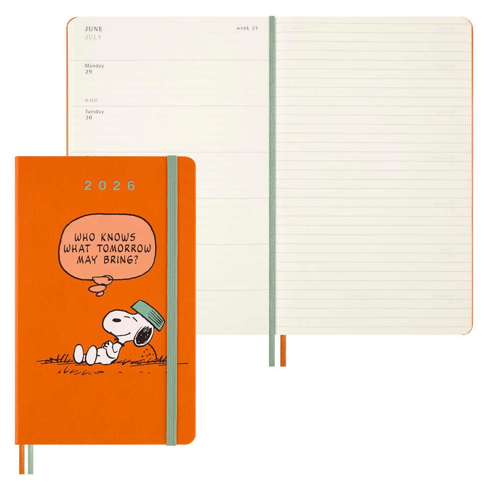 MOLESKINE Buchkalender Peanuts Snoopy Tomorrow 2026 mehrfarbig, 1 St ...