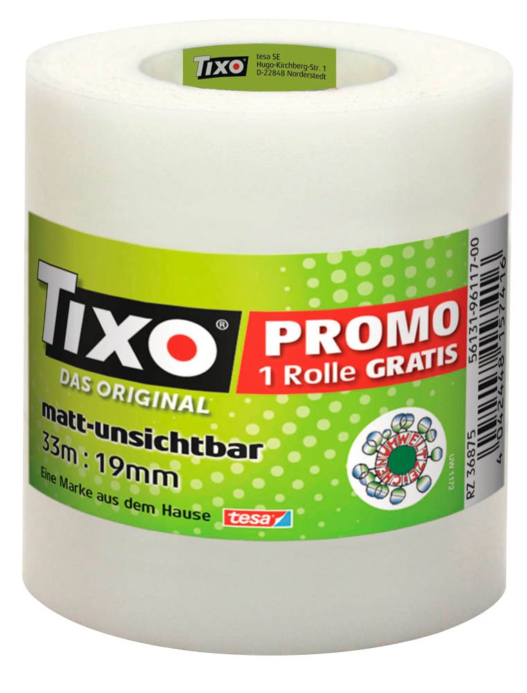 TIXO Klebefilm matt 19,0 mm x 33,0 m 3 Rollen | office discount