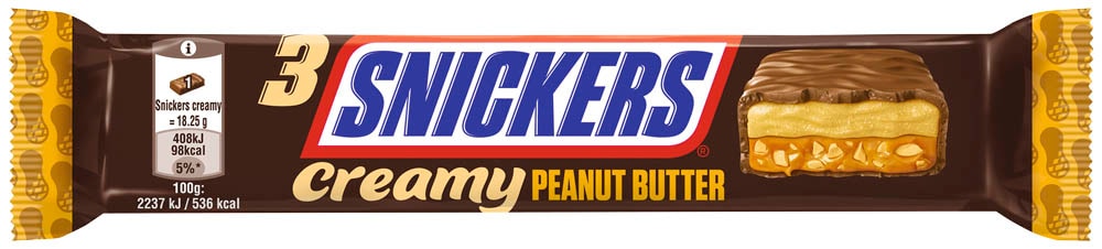 SNICKERS Creamy Peanut Butter Schokoriegel 54,75 g | office discount