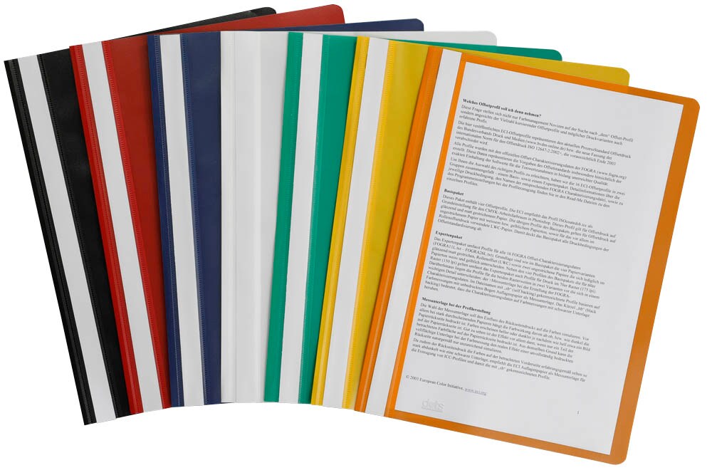 25 dots Schnellhefter Kunststoff farbsortiert DIN A4 | office discount