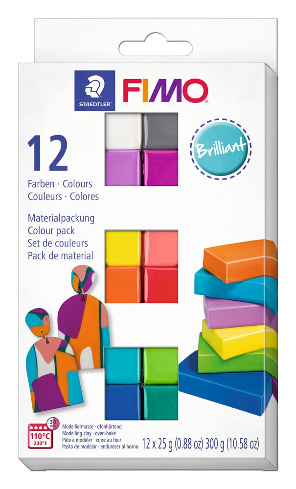 STAEDTLER Modelliermasse FIMO® soft Brilliant mehrfarbig | office discount