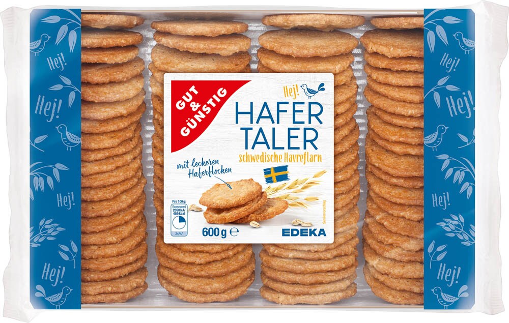 GUT&GÜNSTIG Hafertaler Kekse 600,0 g, 1 St. | office discount