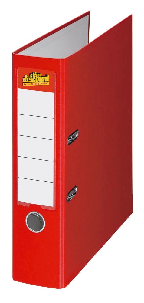 office discount Ordner rot Kunststoff 7,5 cm DIN A4, 1 St. | office ...