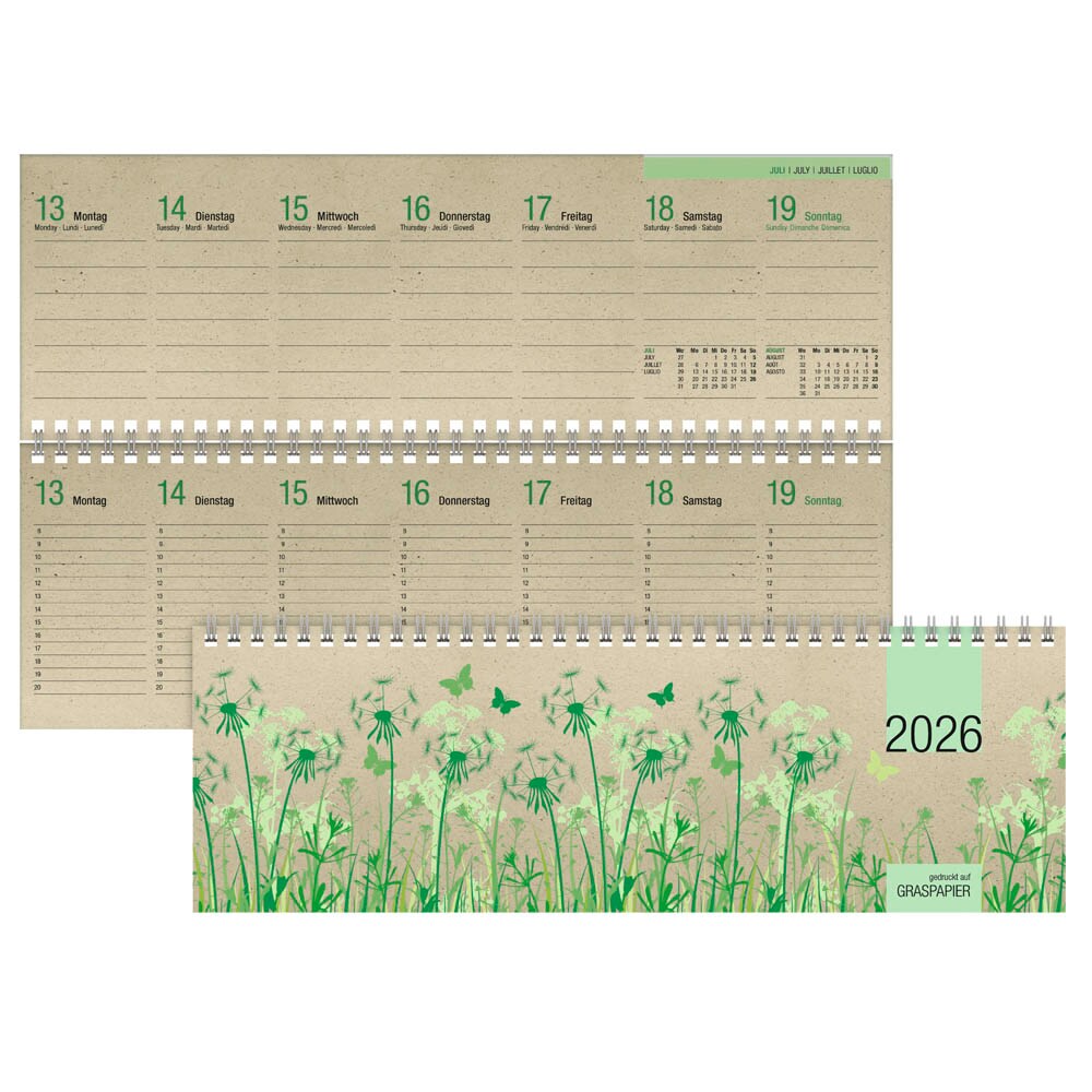 ZETTLER KALENDER Tischquerkalender Grasserie 2026, 1 St. | office discount