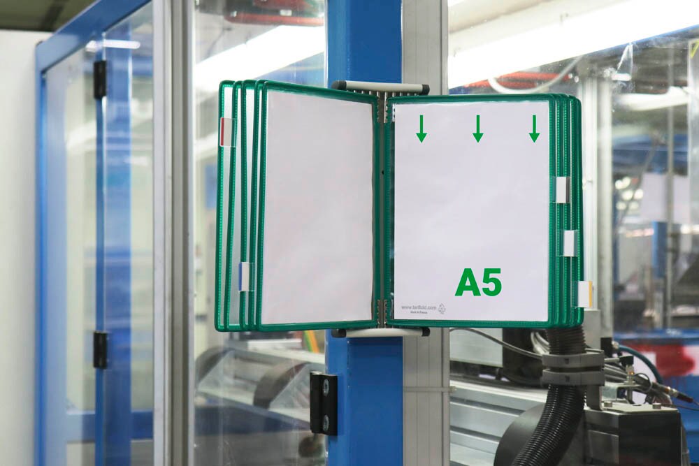 tarifold Wand-Sichttafelsystem 415105 DIN A5 grün mit 10 St ...