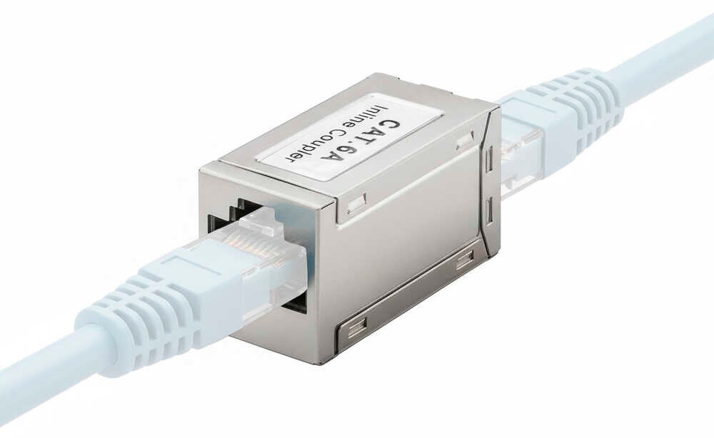 goobay RJ46/RJ45 CAT 6A LAN-Adapter | office discount