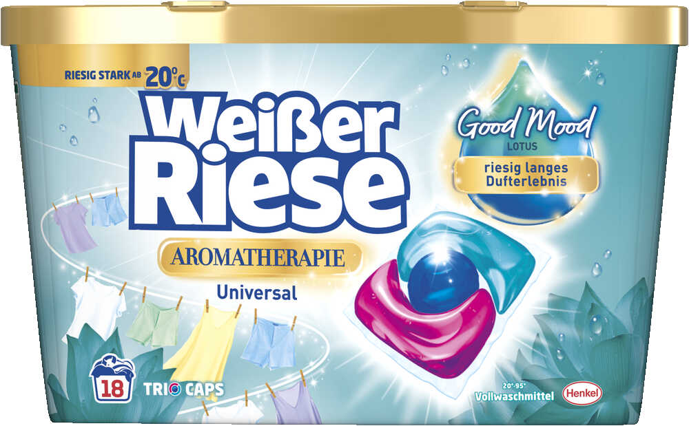 Weißer Riese AROMATHERAPIE LOTUS Waschmittel Caps, 18 St. | office discount