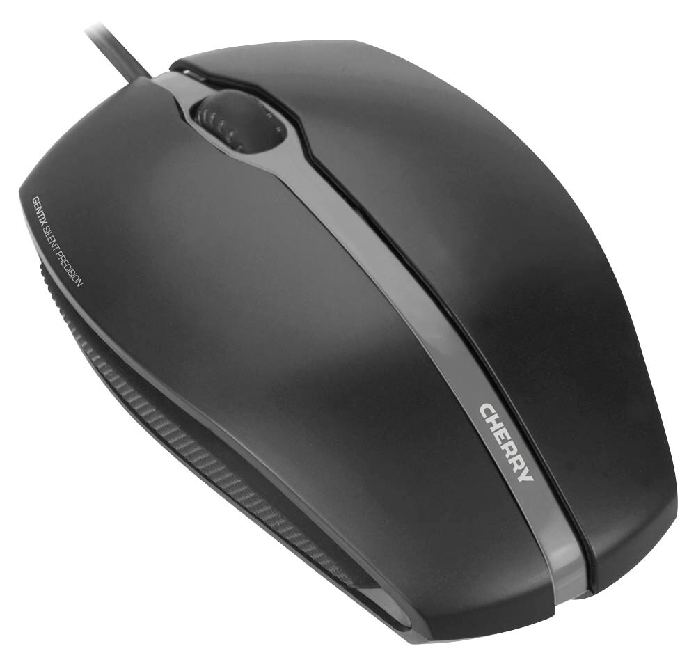 CHERRY GENTIX Silent Corded Optical Mouse Maus kabelgebunden schwarz ...