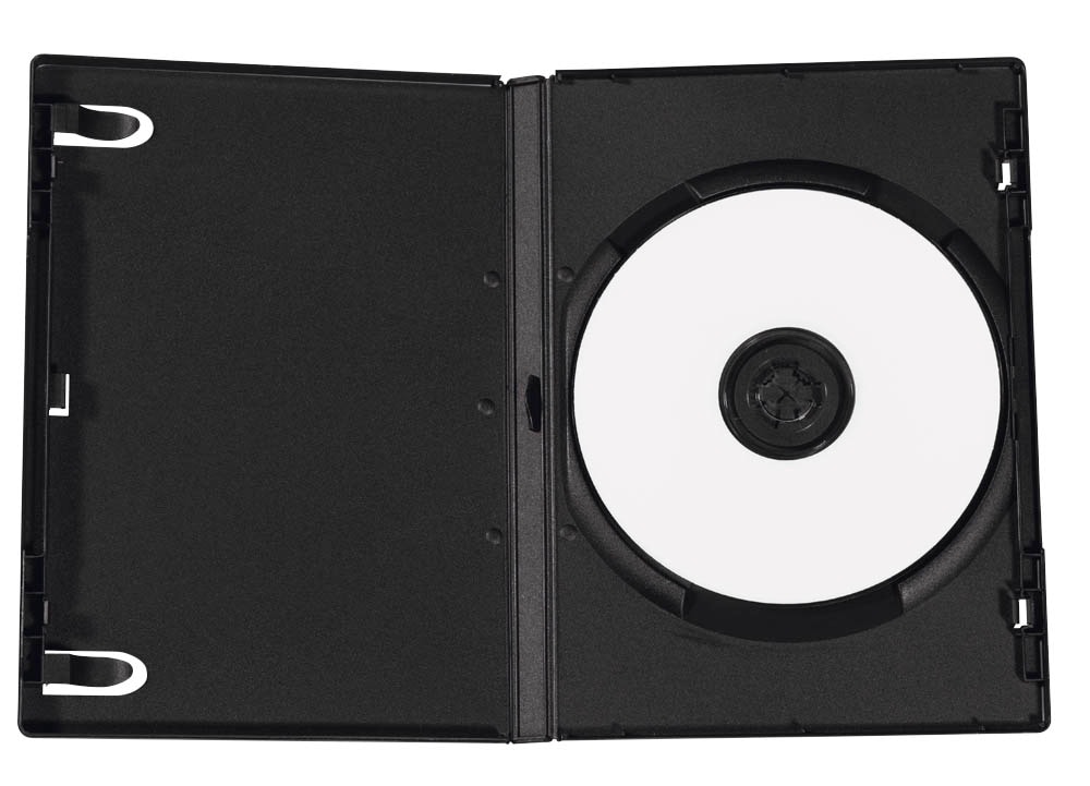 MediaRange 1er CD-/DVD-Hüllen schwarz, 5 St. | office discount
