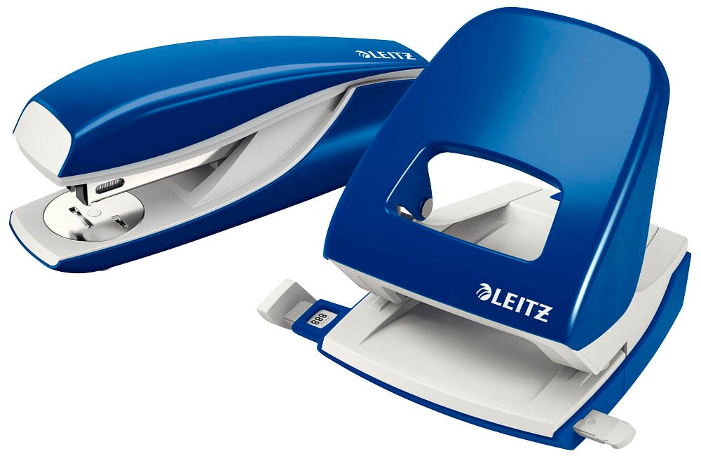 LEITZ Locher und Heftgeräte Set WOW 5095 blau | office discount