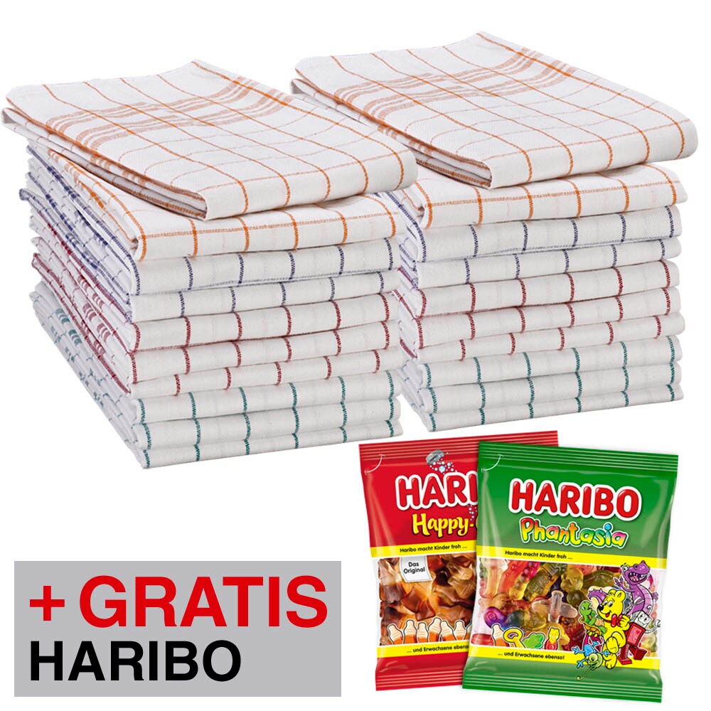 AKTION: franz mensch Geschirrtücher farbsortiert 50,0 x 70,0 cm, 20 St ...
