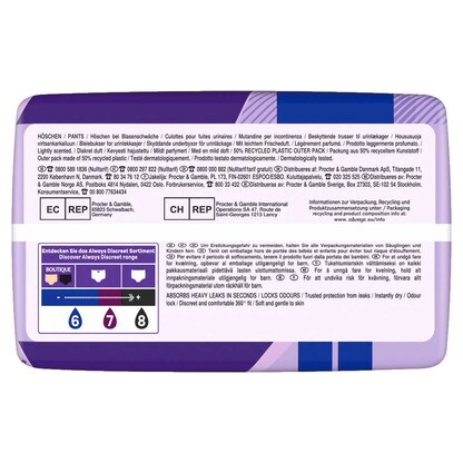 always Inkontinenzhosen discreet M, 12 St. | office discount