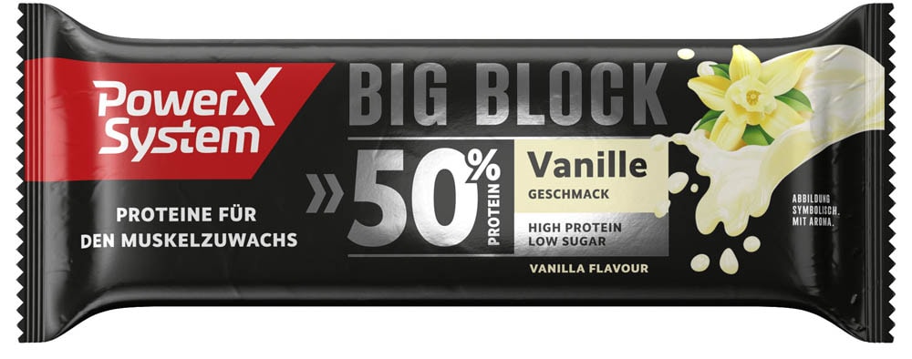 Power System BIG BLOCK 50% Proteinriegel 1 Riegel | office discount