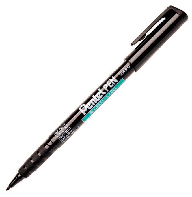 Pentel green Label NMS50-AO Permanentmarker schwarz 1,0 mm, 1 St ...