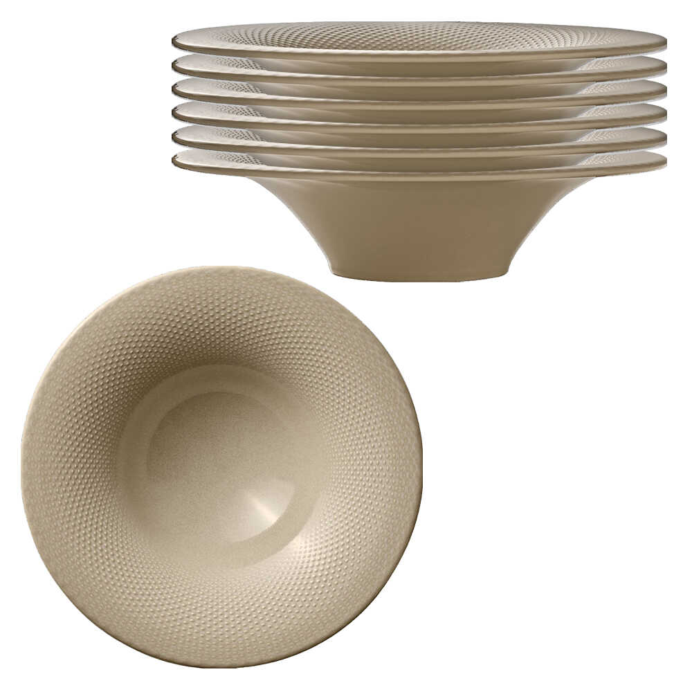 HEART & SOUL Teller PINE coup Relief almond beige Ø 27,0 cm, 6 St ...