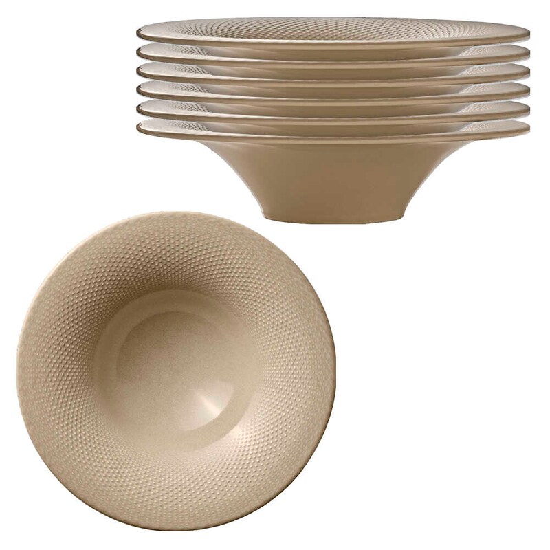 HEART & SOUL Teller PINE coup Relief almond beige Ø 27,0 cm, 6 St ...