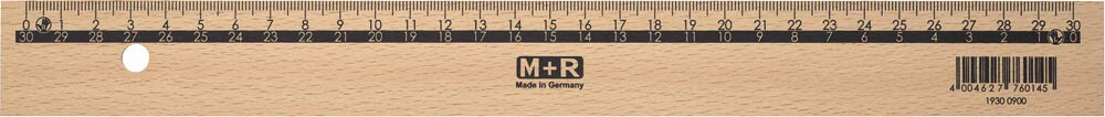 M + R Lineal Holz 30,0 cm, natur | office discount