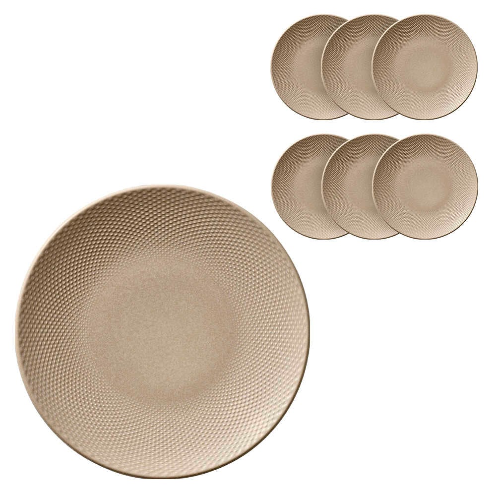 HEART & SOUL Teller PINE coup Relief almond beige Ø 28,0 cm, 6 St ...