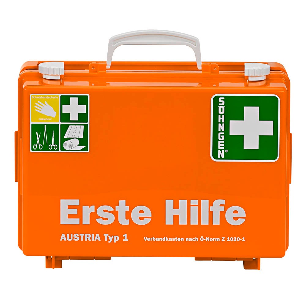 SÖHNGEN Erste-Hilfe-Koffer Austria Typ 1 ÖNORM Z 1020-1 orange | office ...
