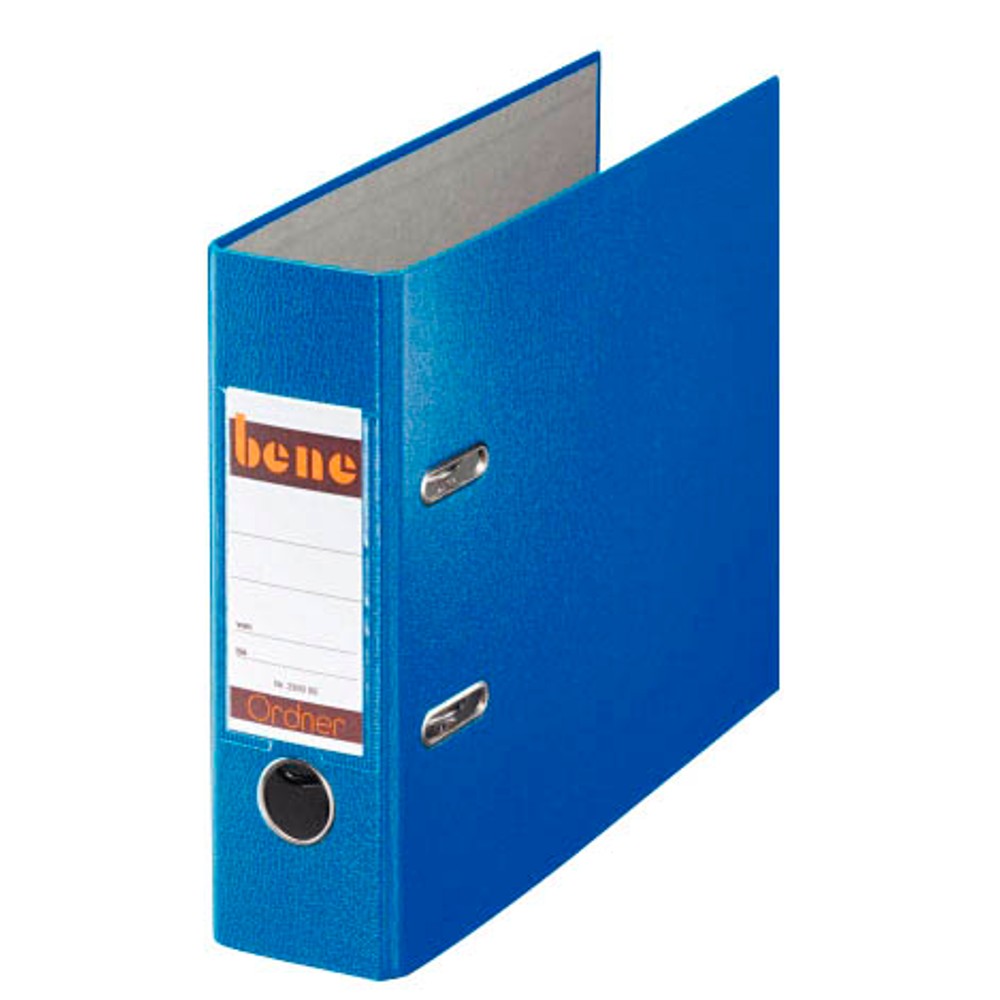 bene A5 Ordner blau Kunststoff 7,5 cm DIN A5 quer | office discount