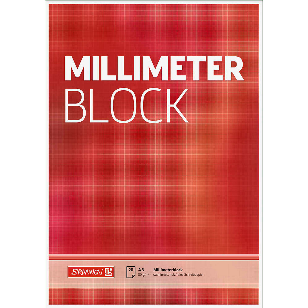BRUNNEN Millimeterblock DIN A3 Millimeter | office discount