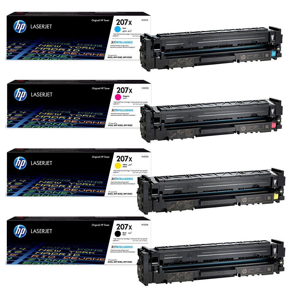 HP 207X (W2210X/W2211X/W2213X/W2212X) schwarz, cyan, magenta, gelb ...