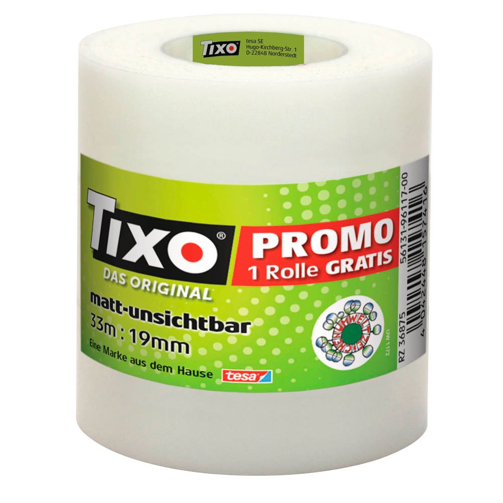 TIXO Klebefilm matt 19,0 mm x 33,0 m 3 Rollen | office discount