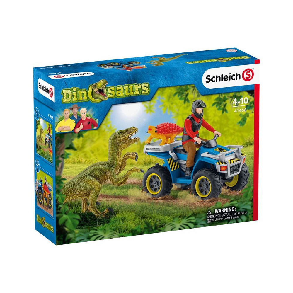 Schleich® Dinosaurs 41466 Flucht auf Quad vor Velociraptor Spielfiguren ... Schleich® Dinosaurs 41466 Flucht auf Quad vor Velociraptor Spielfiguren ...